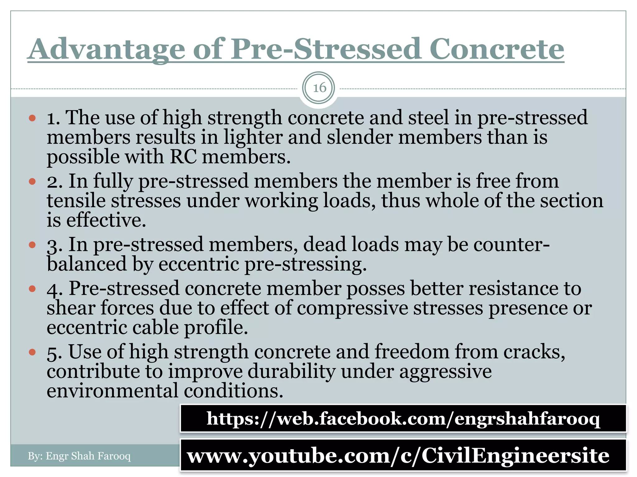 Introduction to Pre-stressed and Precast Concrete Technology | PPTX