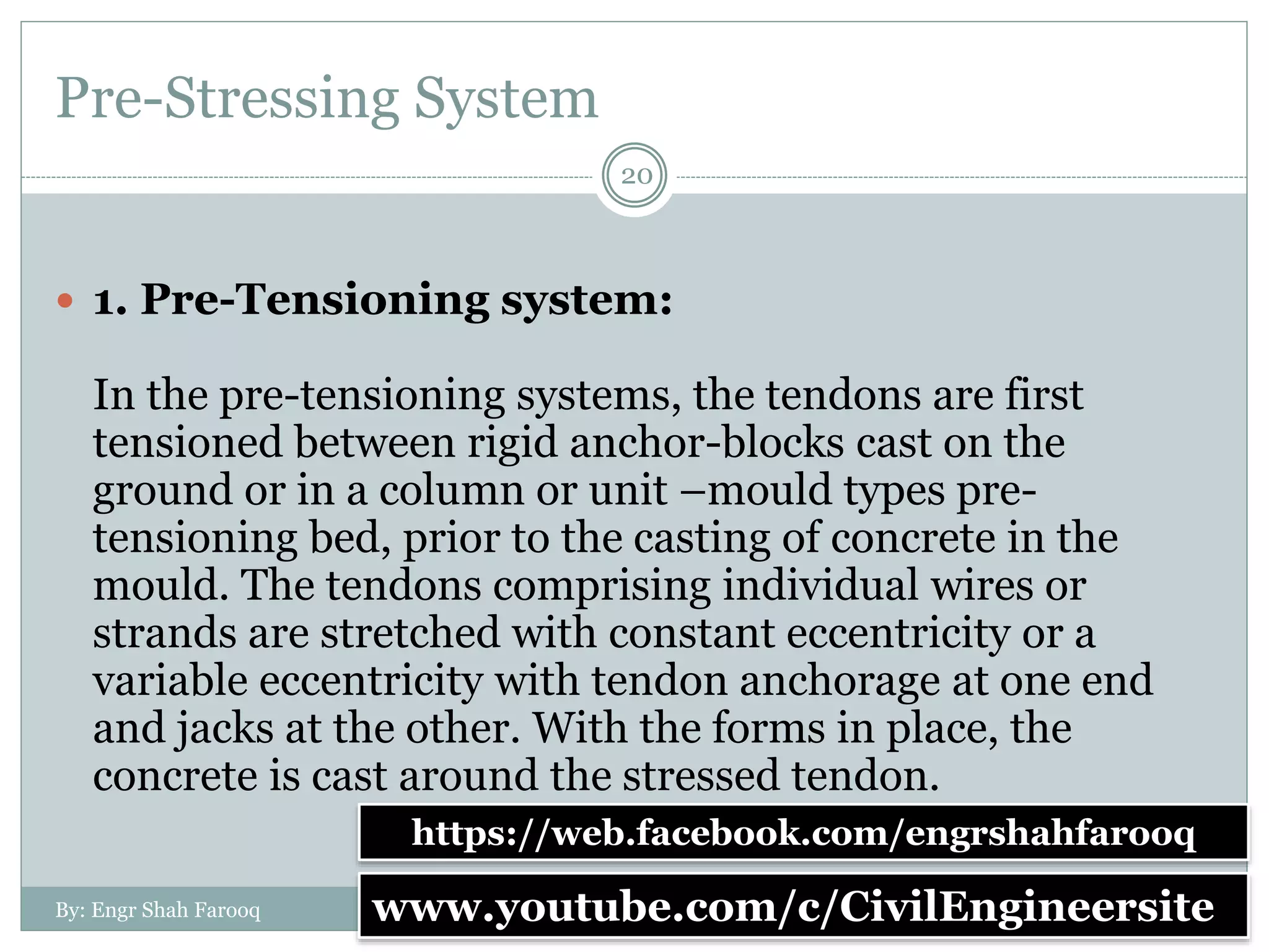 Introduction to Pre-stressed and Precast Concrete Technology | PPTX