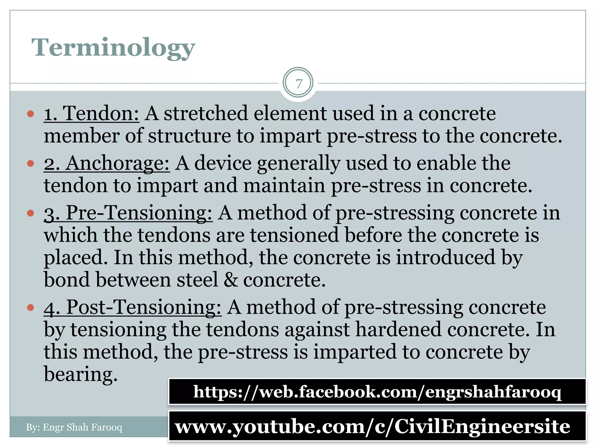 Introduction to Pre-stressed and Precast Concrete Technology | PPTX