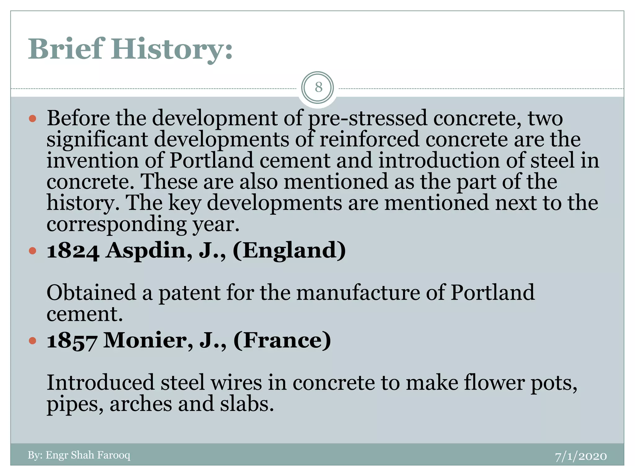 Introduction to Pre-stressed and Precast Concrete Technology | PPTX