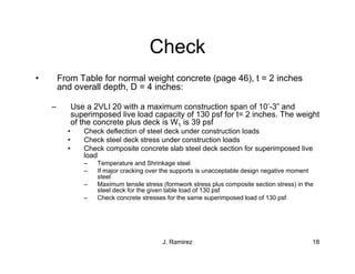 Ce479Fall05-Composite-FloorDecks designs | PDF
