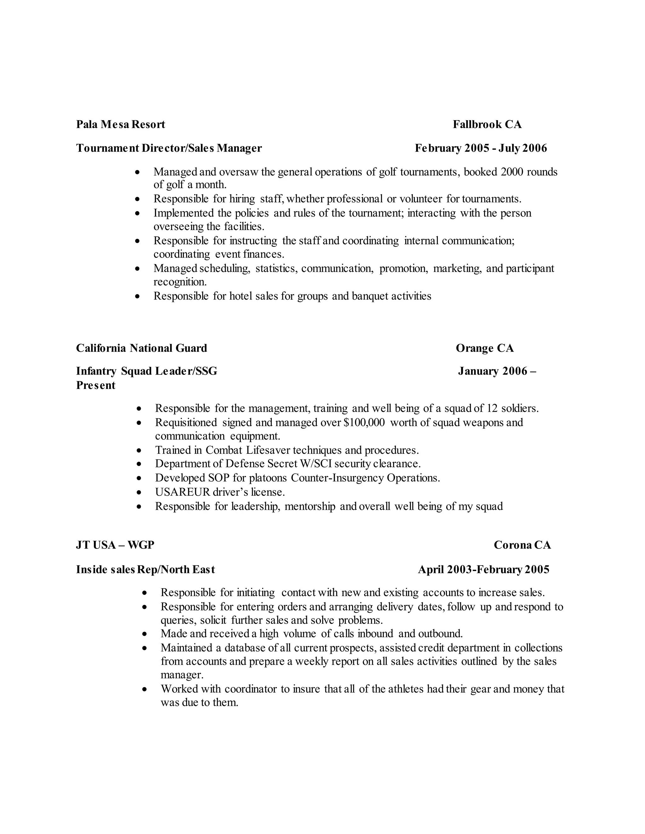 Sean Resume #2 | PDF