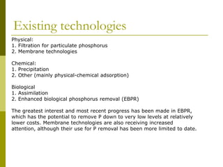 Membrane Enhanced Biological Phosphorous Removal | PDF