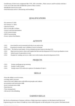Mohamed Esmat CV | PDF