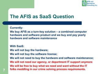 AFIS as SaaS - 8-5-2015 | PDF