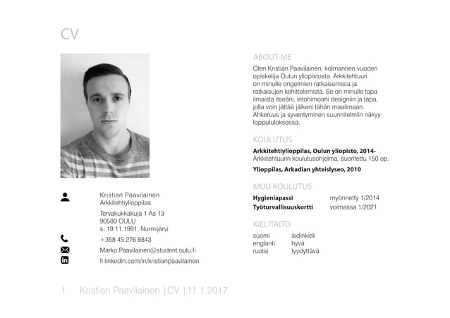 CV_Paavilainen_Kristian_2017 | PDF