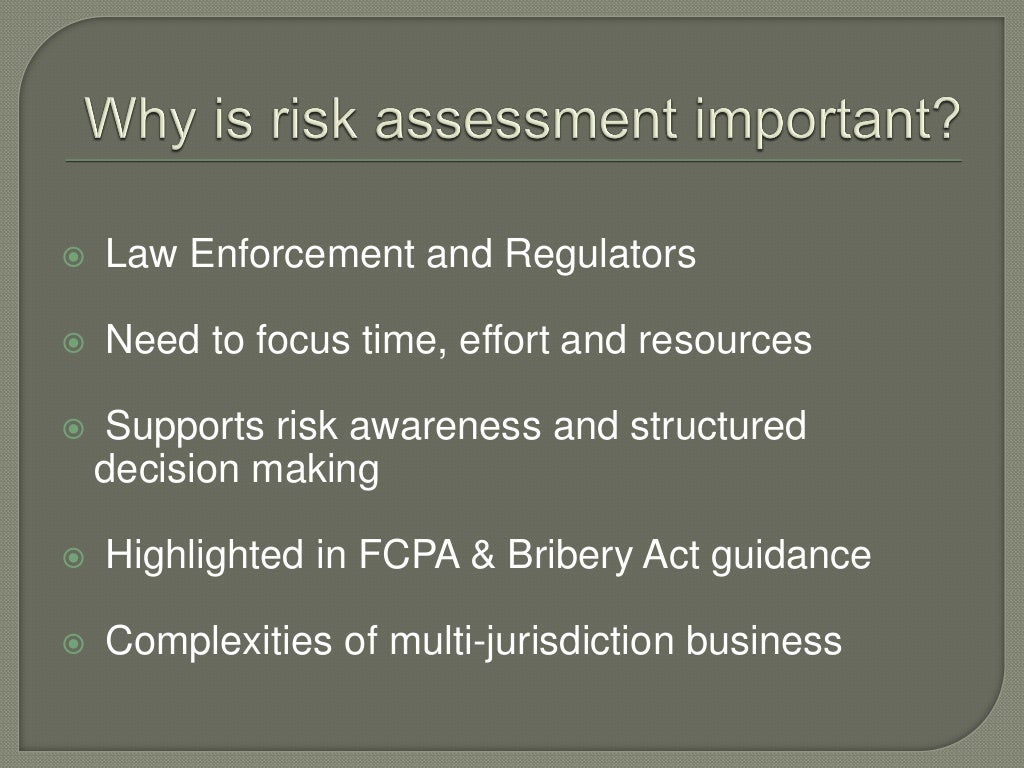 Corruption Risk Assessment