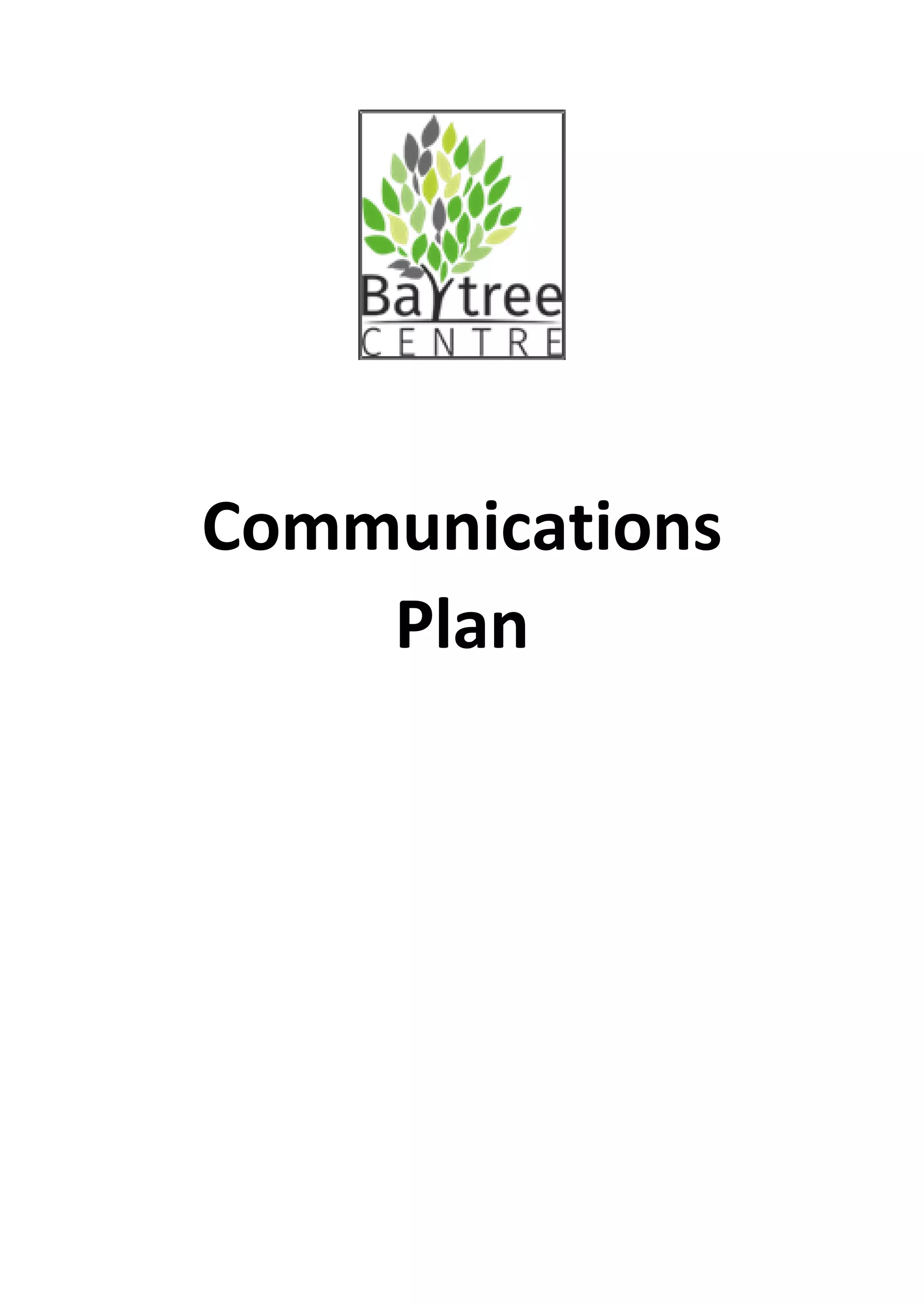 Communications Plan | PDF