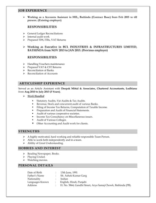 CV - SAHIL GARG | PDF