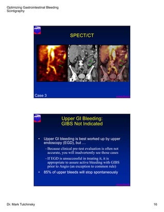 Optimizing Gastrointestinal Bleeding Scintigraphy | PDF | Digestive ...