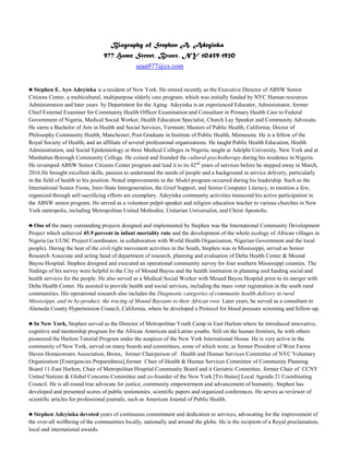 A Biography of S.A Adeyinka | PDF