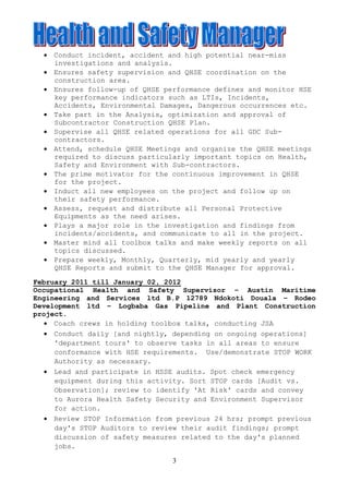 Kombe Moses Namuene Cv | PDF