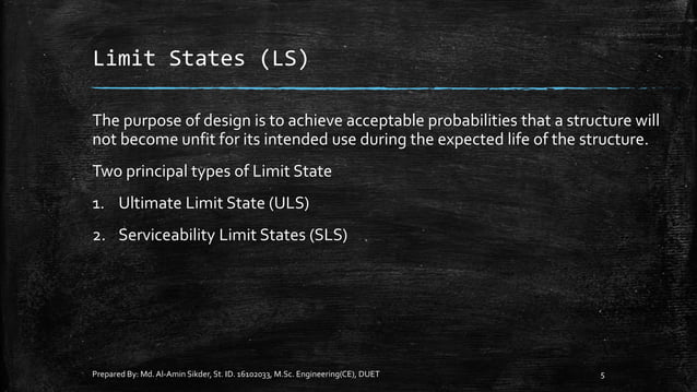 Introduction to Limit State Design | PPTX