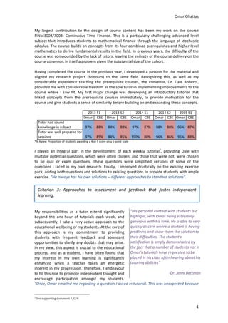 Teaching Portfolio Omar Ghattas | PDF