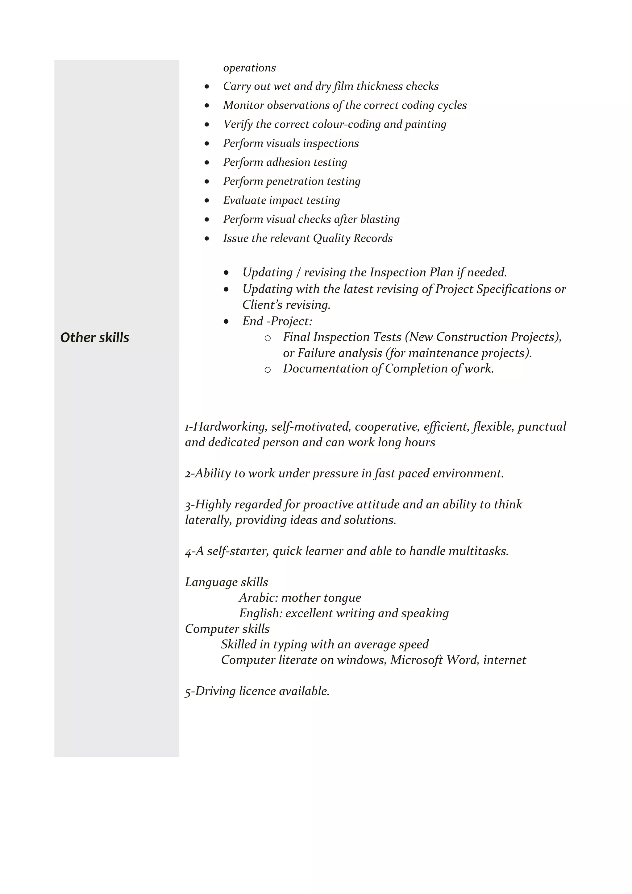 painting inspector | DOC