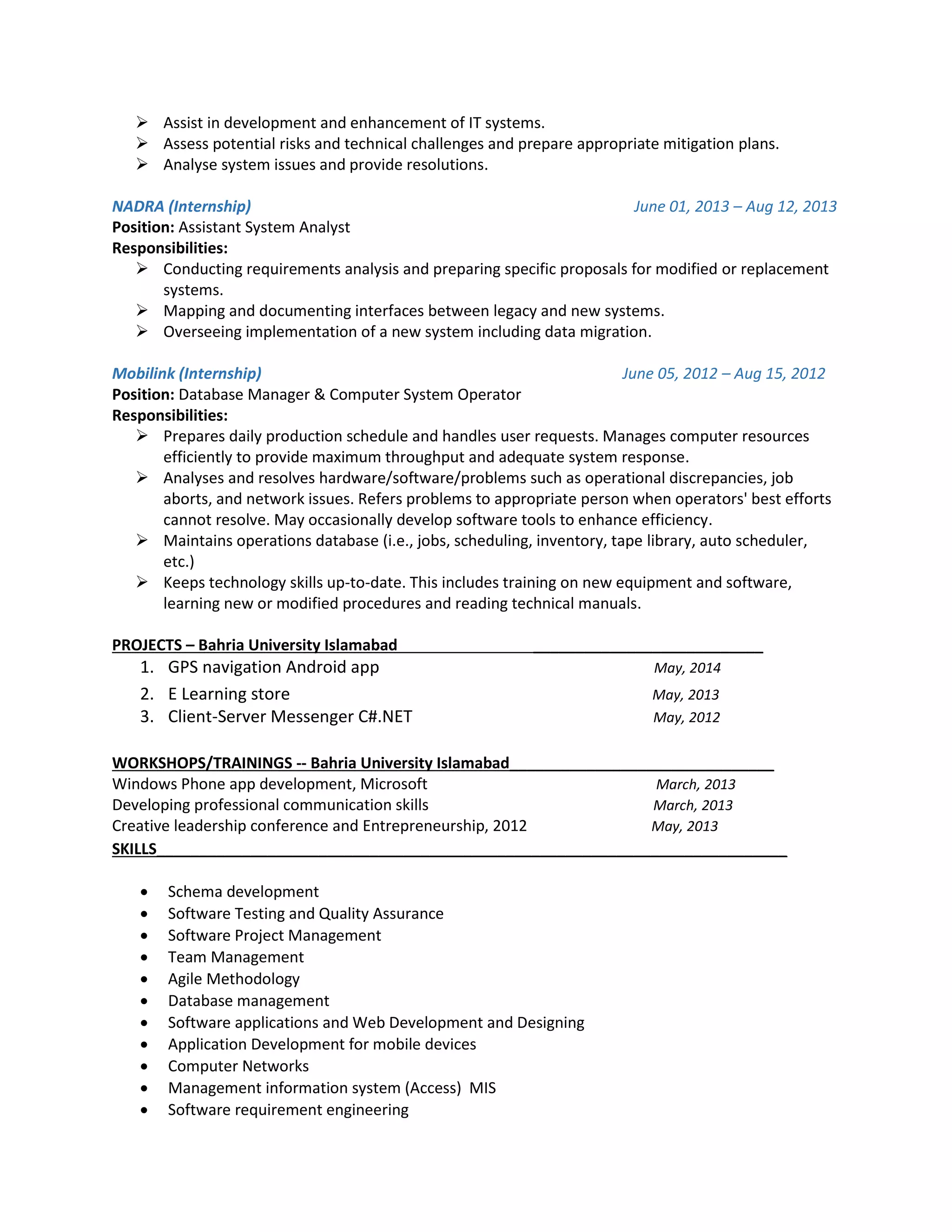 Curriculum vitae updated | PDF | Databases | Computer Software and Applications