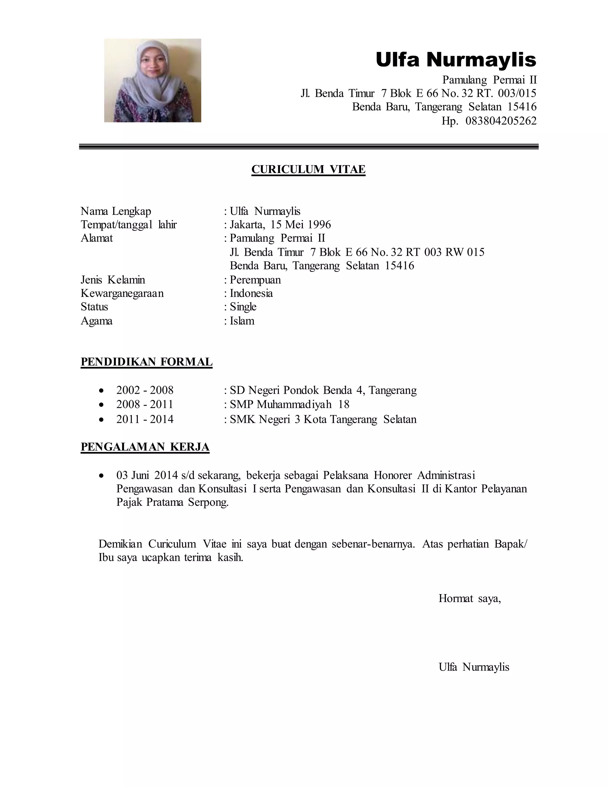 Curriculum Vitae | DOCX