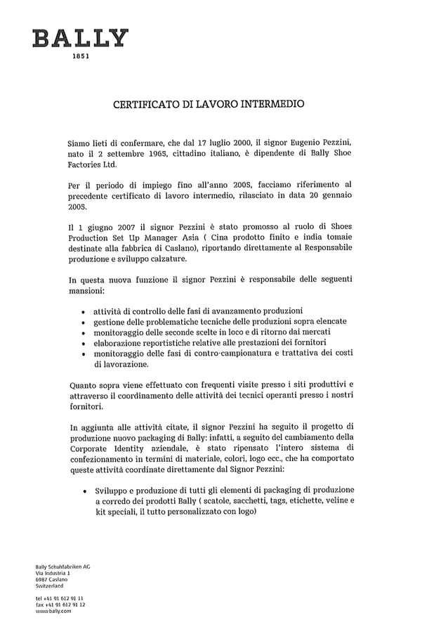 certificato intermedio | PDF