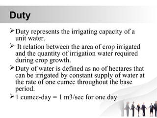 Ce6703- WATER RESOURCES AND IRRIGATION ENGINEERING | PPT