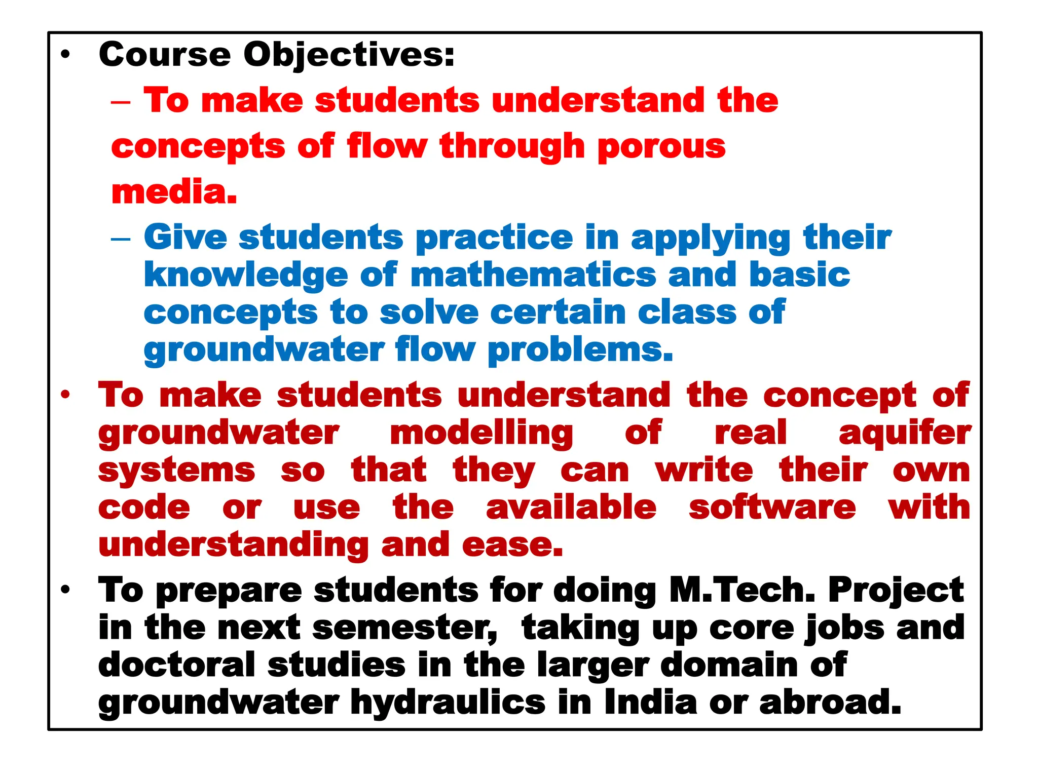 NewCE6674 groundwater discharge sustains | PPT | Geology | Science