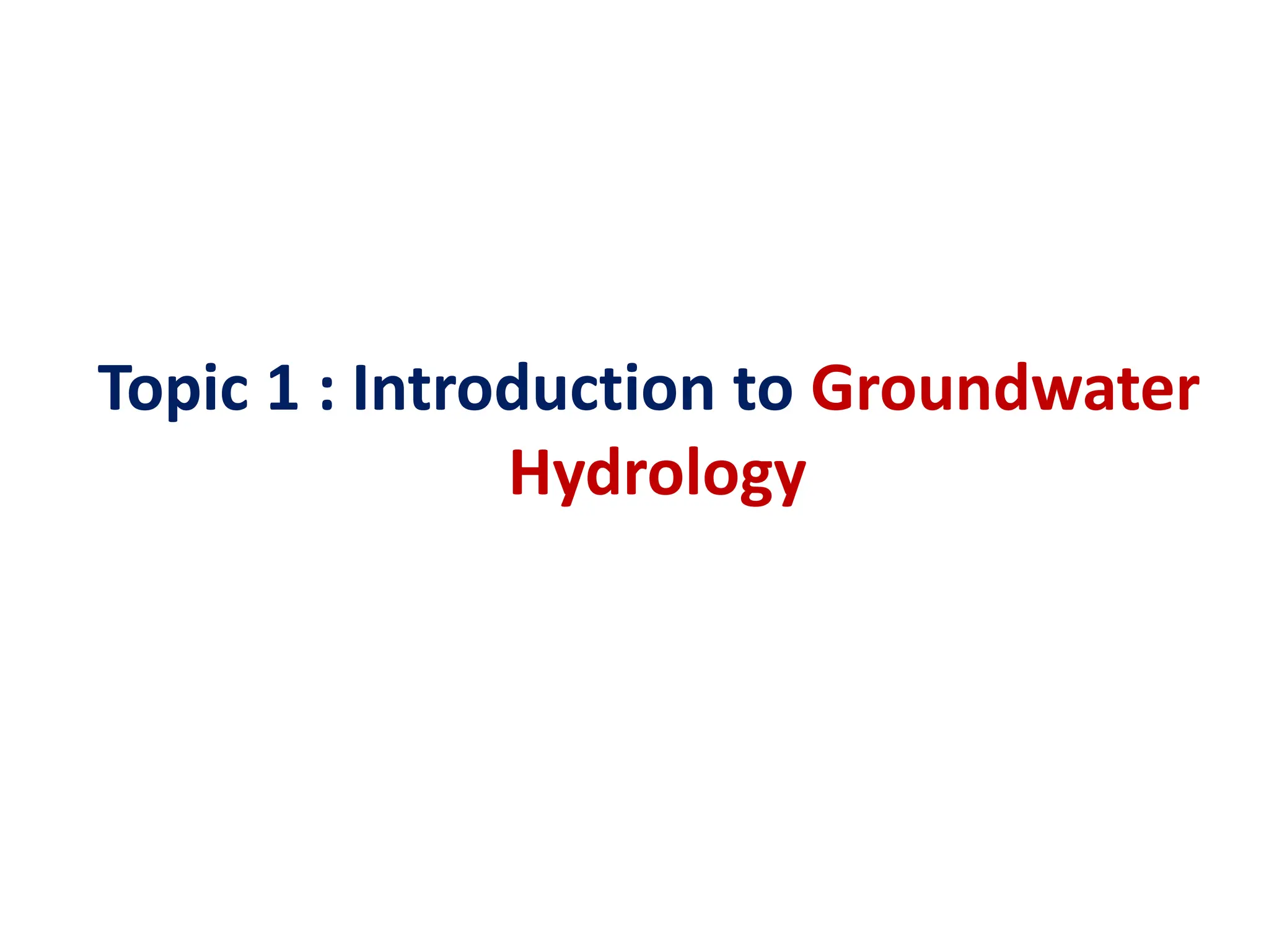 NewCE6674 groundwater discharge sustains | PPT | Geology | Science
