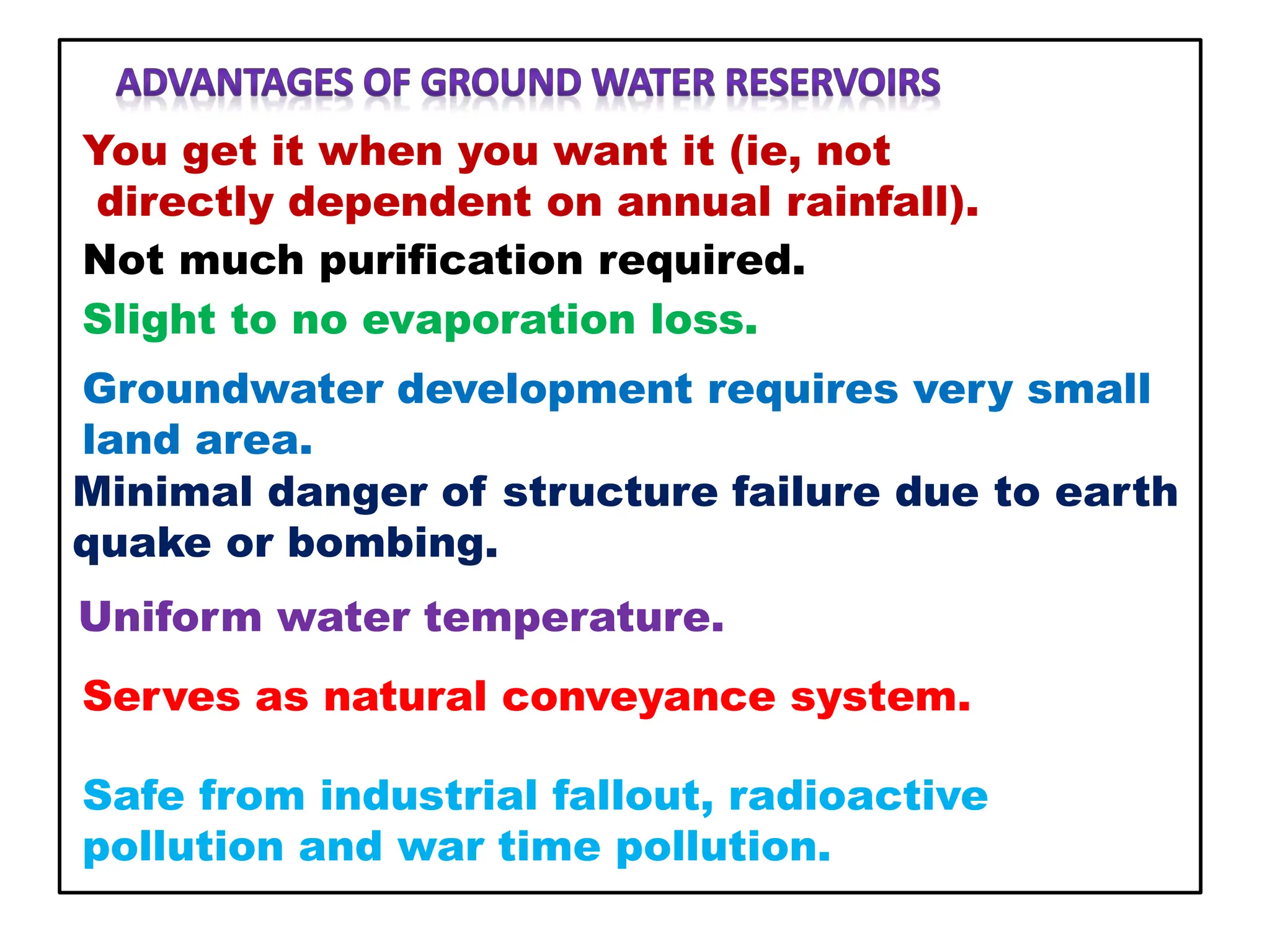 NewCE6674 groundwater discharge sustains | PPT