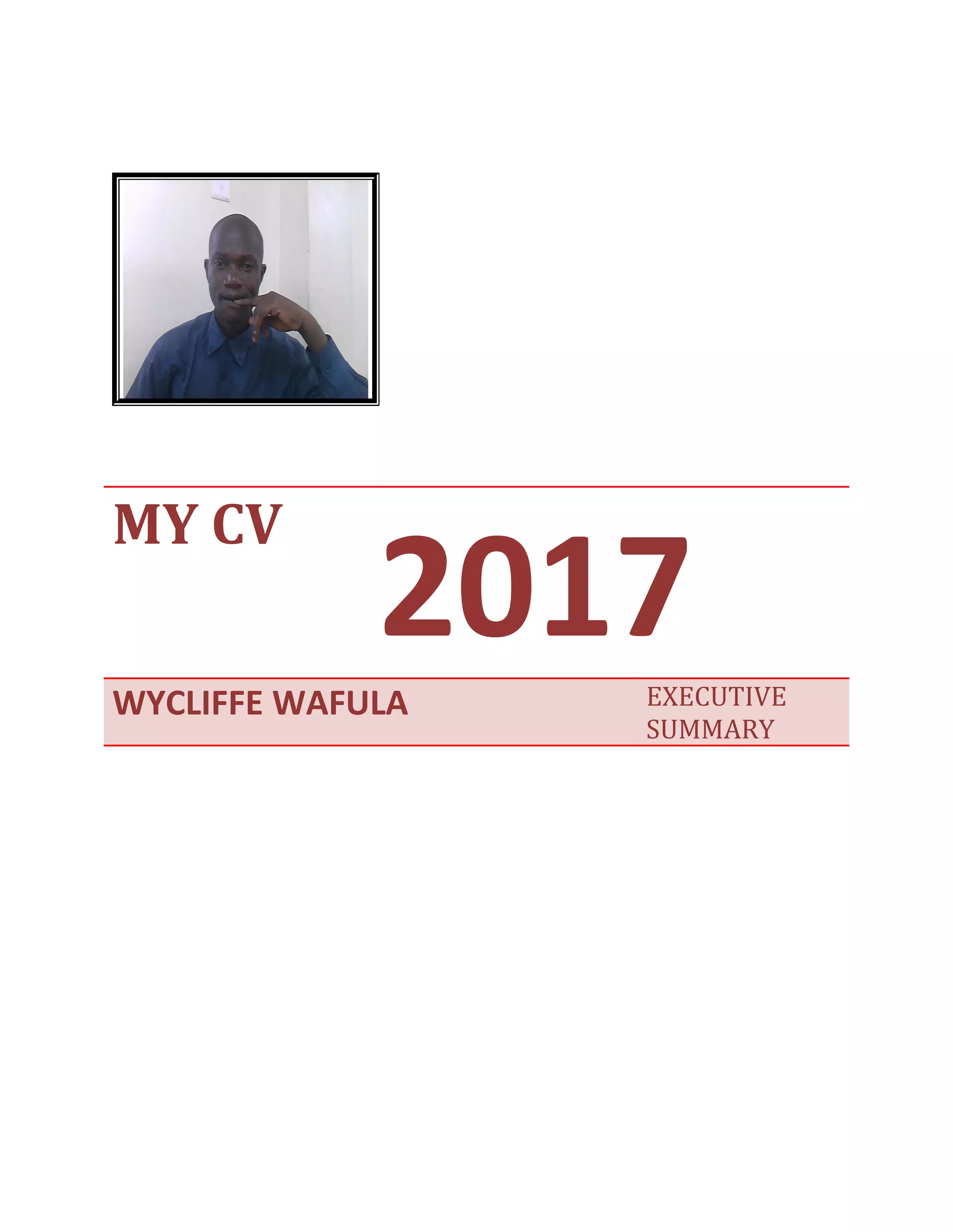 CURRICULUM VITAE (Wycliffe Barasa) | DOC