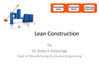 Ce 696 lean construction | PDF