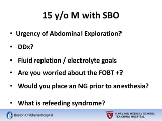 Small Bowel Obstruction, Aplastic Anemia - Anesthetic Management | PPT