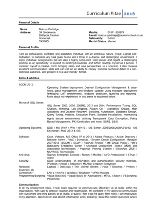 Curriculum Vitae - 10022016 | PDF