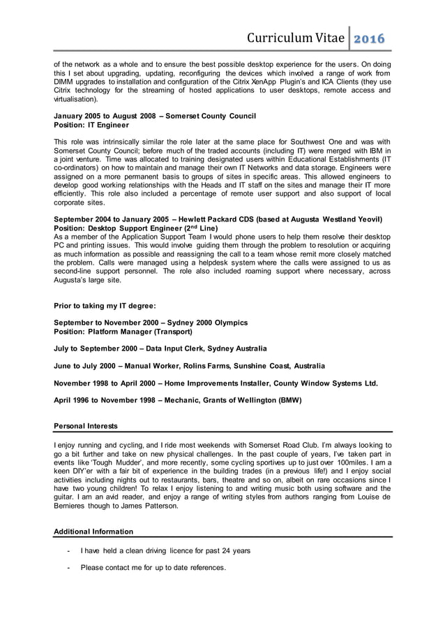 Curriculum Vitae - 10022016 | PDF