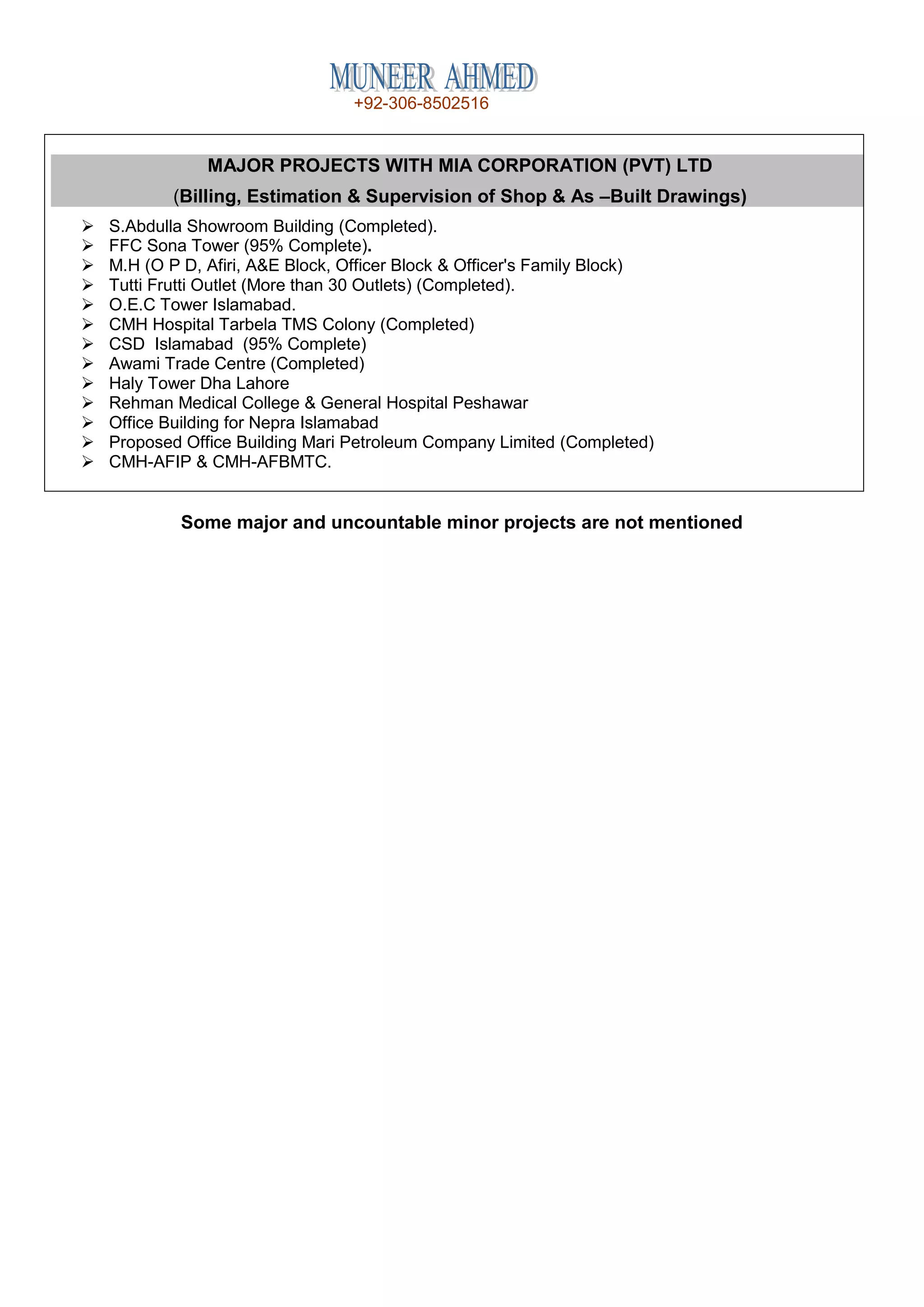 Muneer Ahmed Pdf