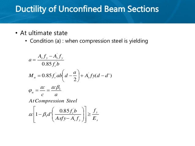 CE 72.52 Lecture 4 - Ductility of Cross-sections