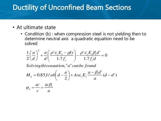 CE 72.52 Lecture 4 - Ductility of Cross-sections