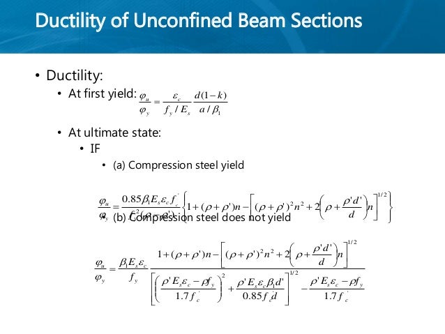 CE 72.52 Lecture 4 - Ductility of Cross-sections