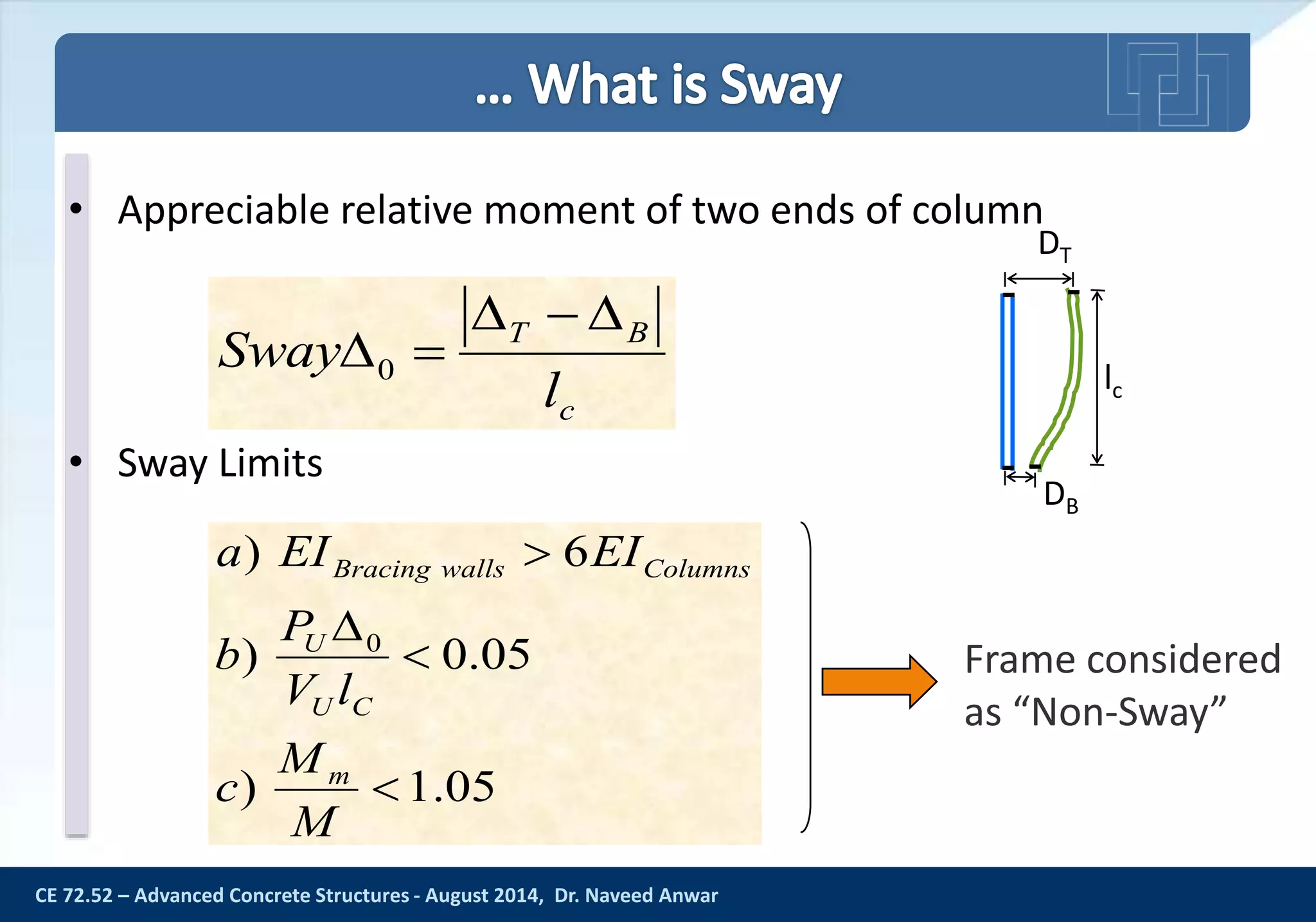 CE 72.52 - Lecture 5 - Column Design | PPTX
