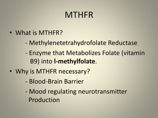 Capstone Presentation MTHFR | PPTX