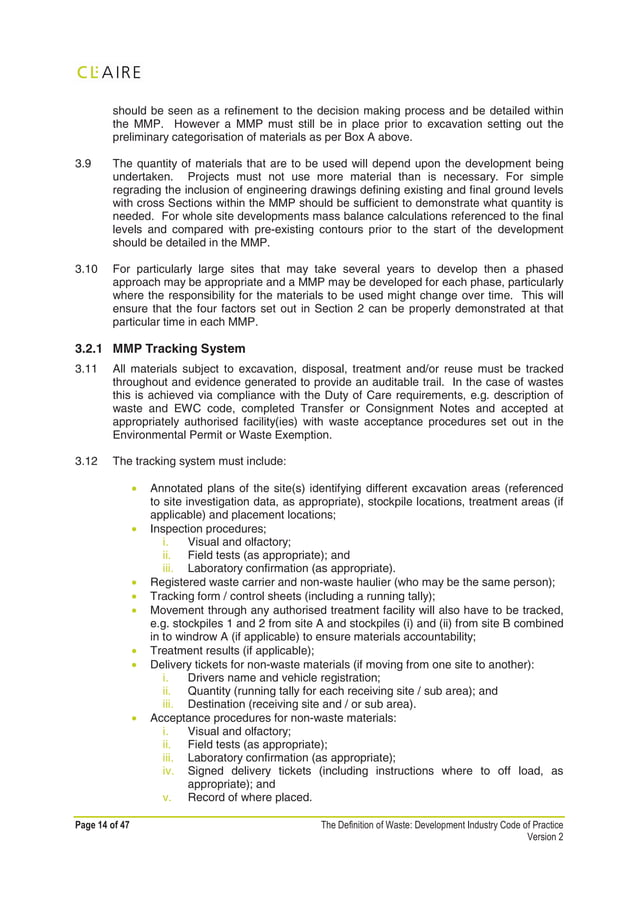 Definition of Waste. Development Industry Code of Practice | PDF