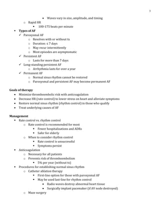 Topic Discussion 1 Rate and Rhythm Control AFib | PDF