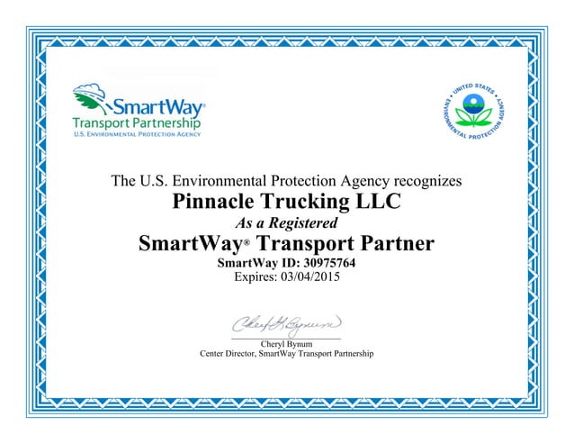 11SMART WAY CERTIFICATE | PDF