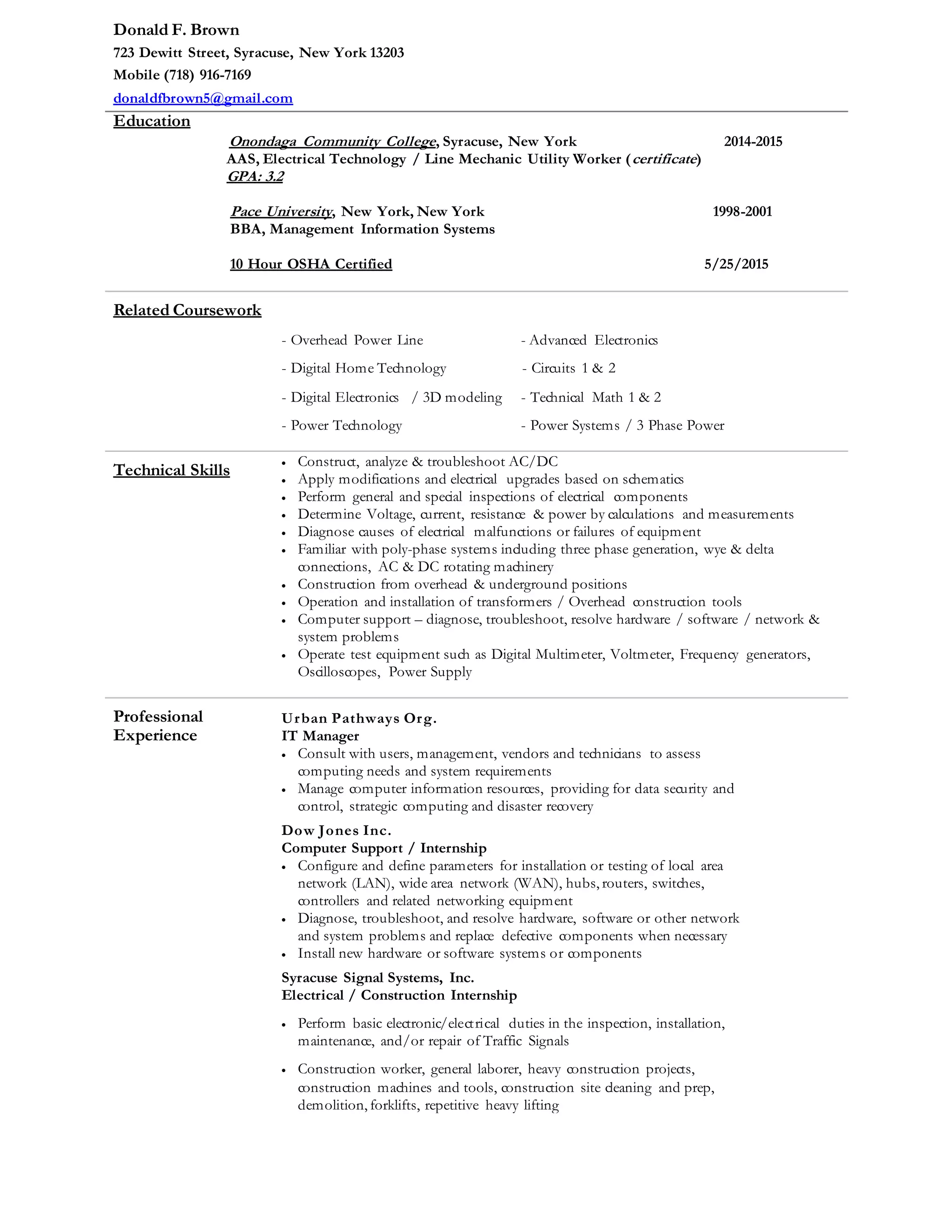 ELT resume | DOCX | Computing | Technology & Computing