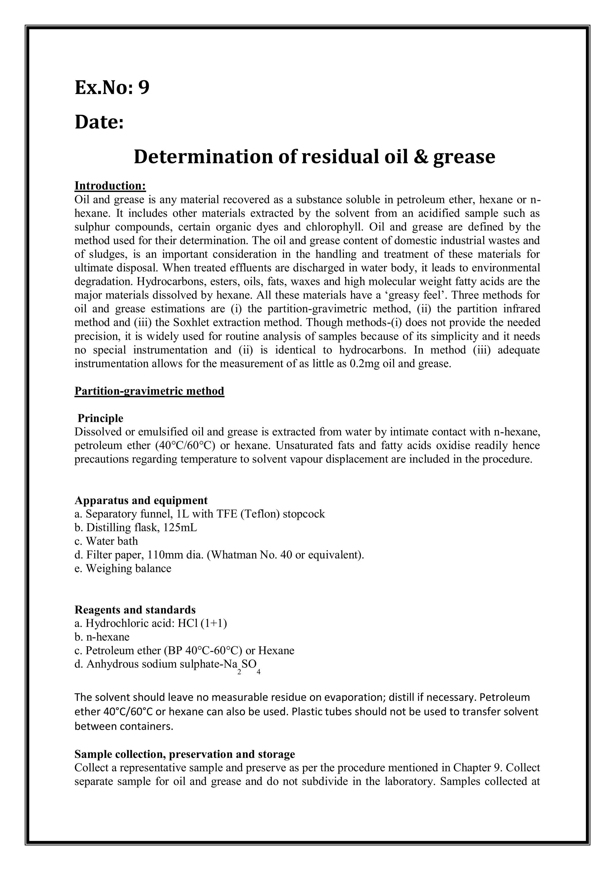 CE8512- WATER & WASTE WATER ANALYSIS LAB MANUVAL | PDF