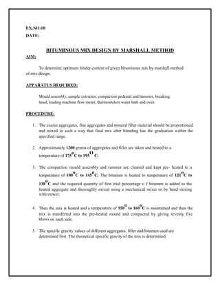 Ce8611 Highway Engineering Laboratory Manual | PDF