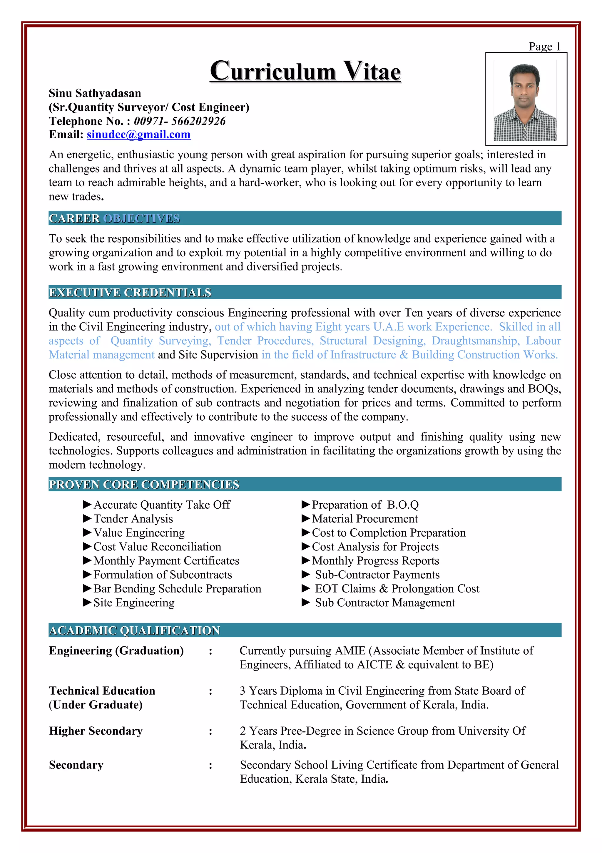 Curriculum Vitae | PDF