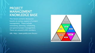 Project Management resources | PPTX