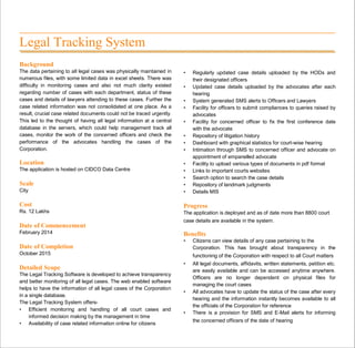 Legal Tracking System | PDF