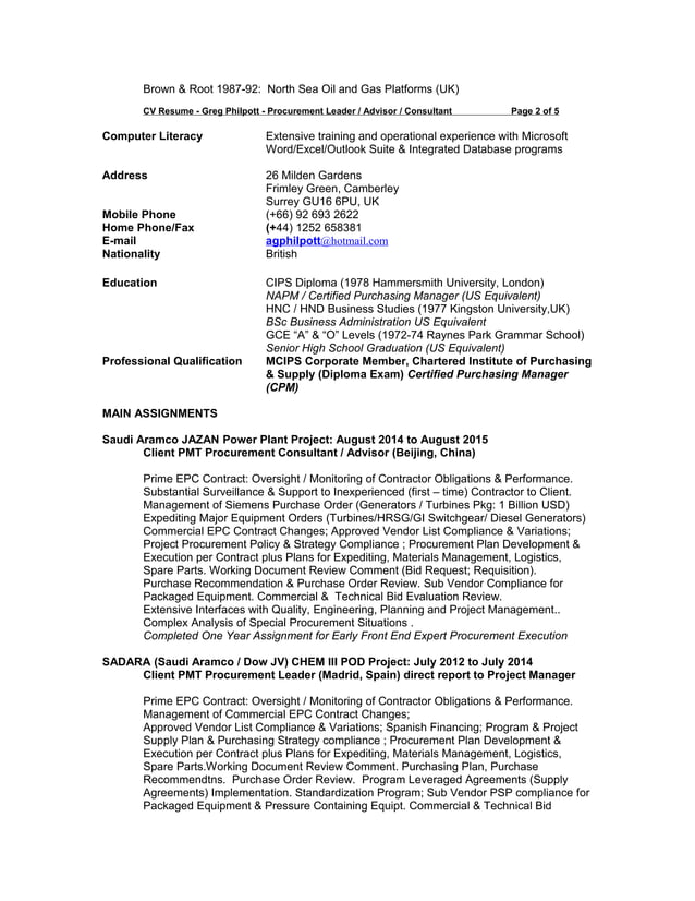 GregPhilpott__CV_ProcLeader | PDF