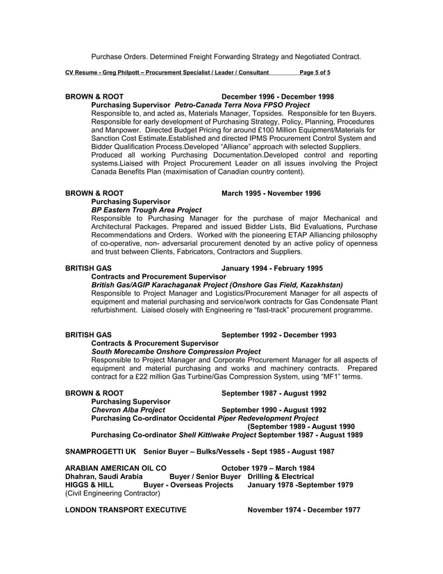 GregPhilpott__CV_ProcLeader | PDF | Free download