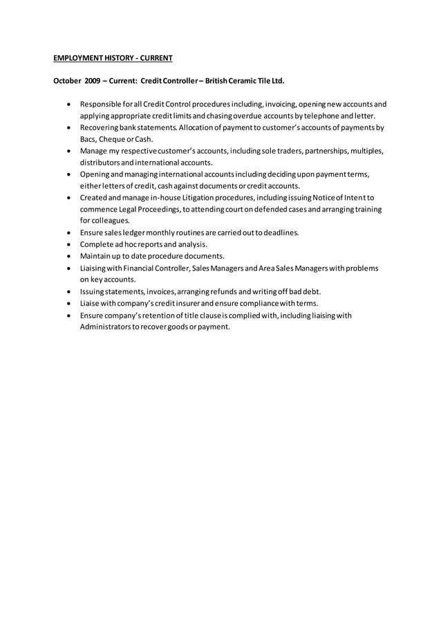 BCT current position | DOCX