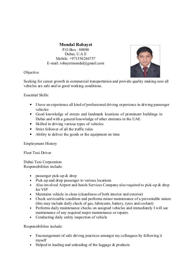 Resume Driver Resume Driver